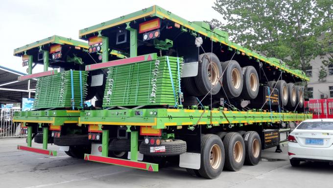 12m Flatbed Truck Trailer 12R22.5 Flatbed Semi Snowrunner FUWA