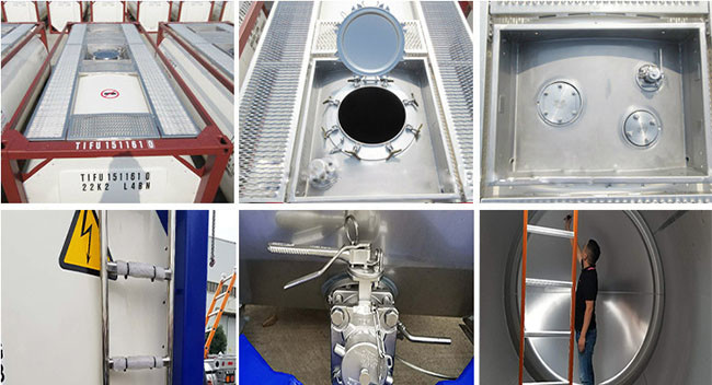 Ethanol 40 Ft ISO Tank Container 36000Kgs Liquid Oxygen ISO Container